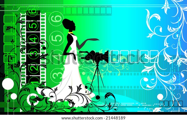 Film Shooting Background Stock Vector (Royalty Free) 21448189 ...