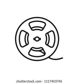 Film Spool Vector Icon Stock Vector (Royalty Free) 1117453745 ...