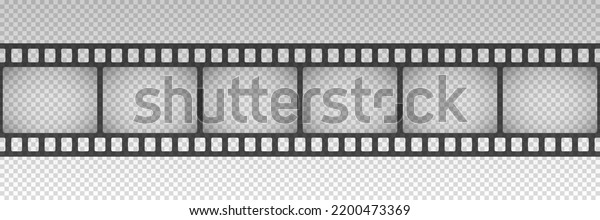 Film Strip Pattern Repeated Black Filmstrip Stock Vector (Royalty Free ...