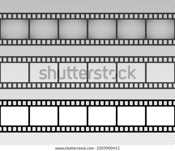 Film Strip Pattern Repeated Black Filmstrip Stock Vector (Royalty Free ...