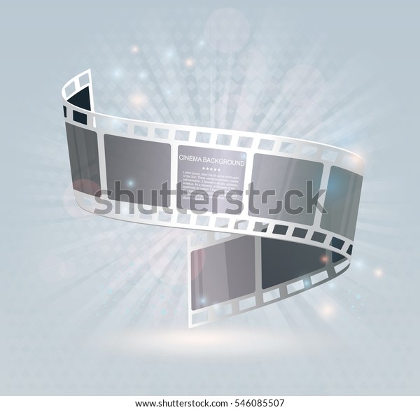Film Strip Roll Vector Cinema Background Stock Vector (Royalty Free ...