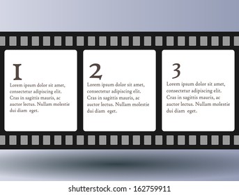Film Strip Text Vector Stock Vector (Royalty Free) 162759911 | Shutterstock