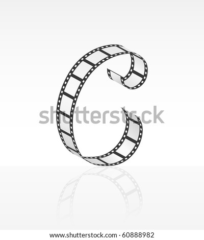Filmstrip Font Stock Vector (Royalty Free) 60888982 - Shutterstock