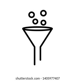 Filter Icon Vector On White Background Stock Vector (Royalty Free ...