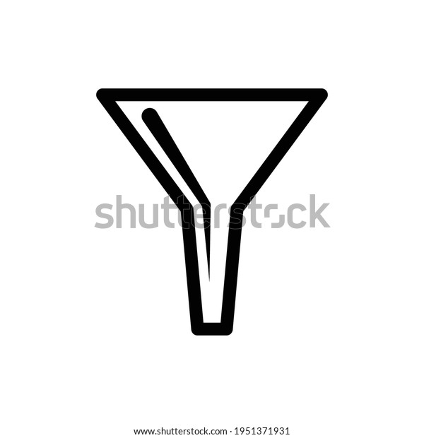Filter Icon Vector Sign Symbols Stock Vector (Royalty Free) 1951371931 ...