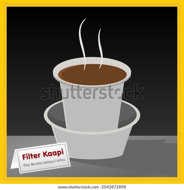 Filter Kaapi South Indian Coffee Vector Stock Vector (Royalty Free ...