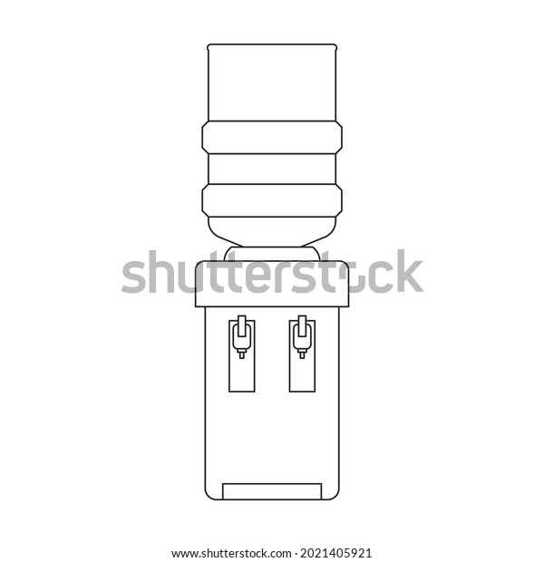 Filtration Tank Vector Iconoutline Vector Icon Stock Vector (Royalty ...