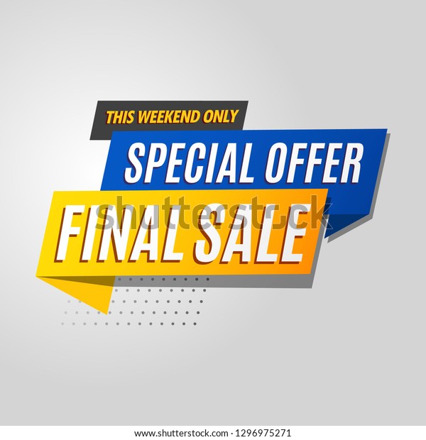 Final Sale Banner Modern Template Stock Vector (Royalty Free) 1296975271