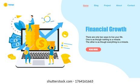 Finance Business Growth Blue Arrow Dollar Stock Vector (Royalty Free ...