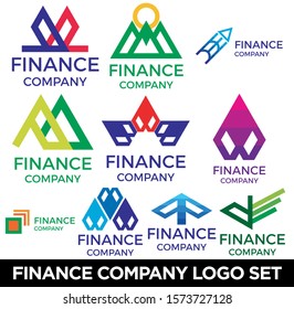 Finance Company Logo Vector Design Set Stock Vector (Royalty Free ...