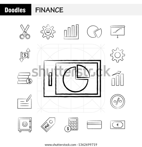 Finance Hand Drawn Icons Set Infographics Stock Vector (Royalty Free ...