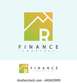 Finance Initial Letter R Logo Design Stock Vector (Royalty Free) 690433909