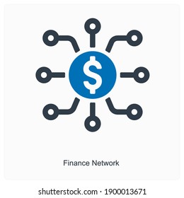 Finance Network Connection Icon Concept Stock Vector (Royalty Free ...