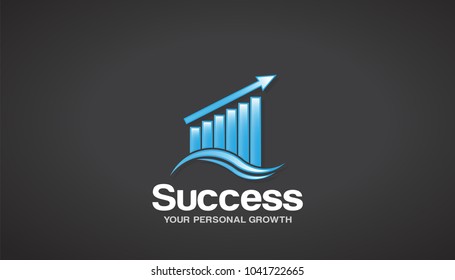 Finance Success Logo Vector Graphic Design Stock Vector (Royalty Free ...