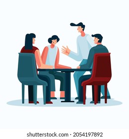 Finance Team Work Company Stock Vector (Royalty Free) 2054197892