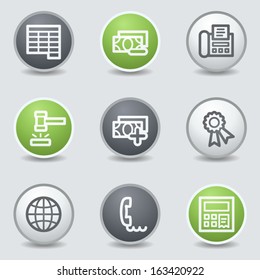 Finance Web Icons Set 2 Circle Stock Vector (Royalty Free) 163420922 ...
