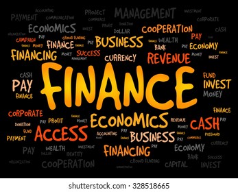Finance Word Cloud Business Concept Stock Vector (Royalty Free ...