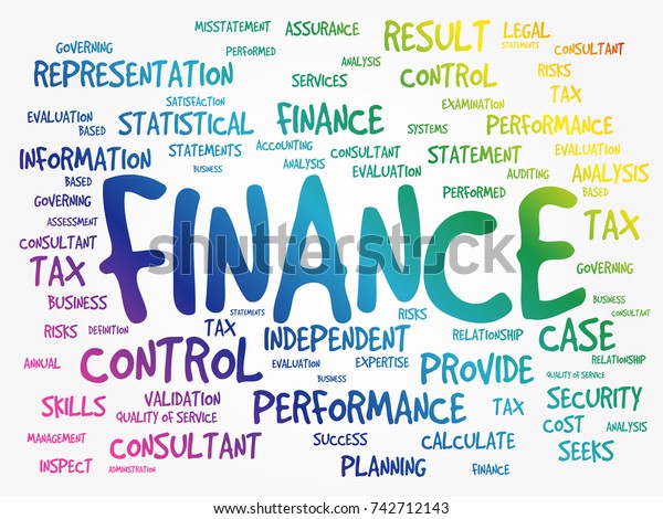 Finance Word Cloud Collage Business Concept Stock Vector (Royalty Free ...