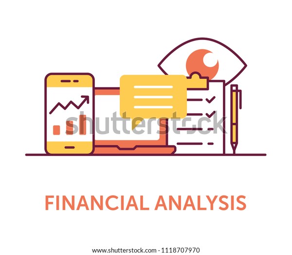 Financial Analysis Icons Stock Vector (Royalty Free) 1118707970 ...