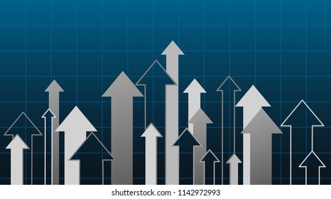 Financial Arrow Graphs Stock Vector (Royalty Free) 1142972993