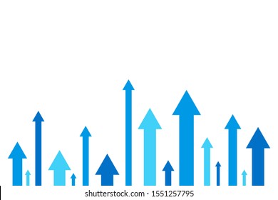 Financial Arrow Graphs On White Background Stock Vector (Royalty Free ...