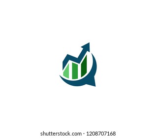 Financial Arrow Logo Stock Vector (Royalty Free) 1208707168