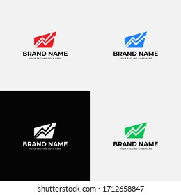Financial Arrow Logo Design Template Business Stock Vector (Royalty ...