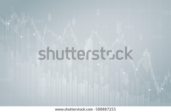 Financial Chart Downtrend Line Graph Bar Stock Vector (Royalty Free ...