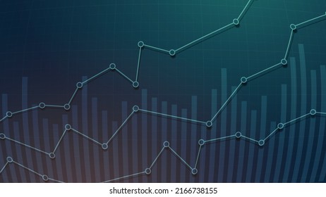 Financial Chart Graph Rising Stock Market Stock Vector (Royalty Free ...