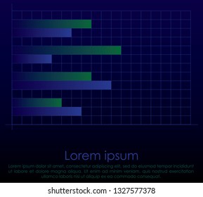 Financial Chart Trend Line Scale Infographics Stock Vector (Royalty ...