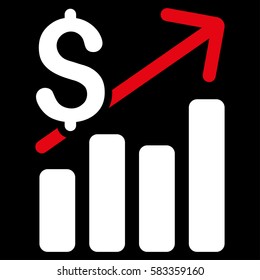 Financial Chart Vector Pictogram Illustration Style Stock Vector ...