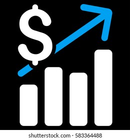 Financial Chart Vector Pictogram Illustration Style Stock Vector ...