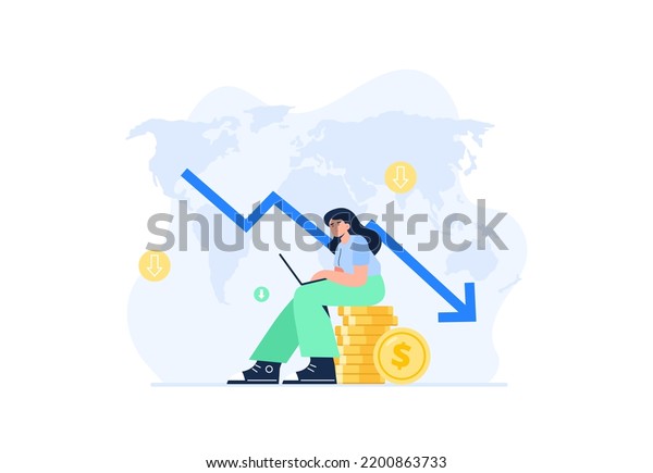 Financial Concept Personal Budget Relationship Money Stock Vector ...