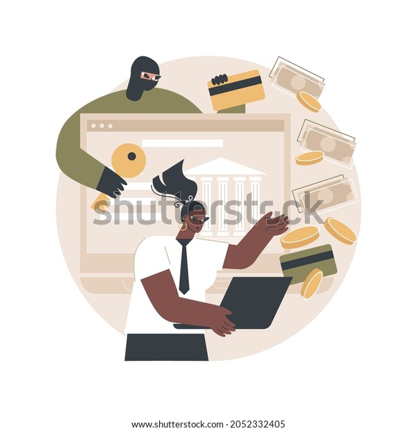 Financial Crimes Abstract Concept Vector Illustration Stock Vector ...