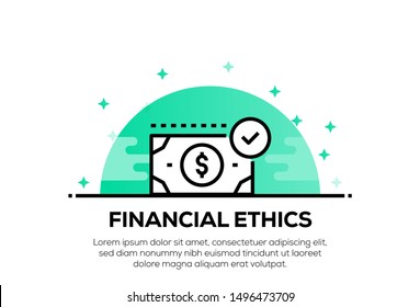 Financial Ethics Illustration Icon Concept Stock Vector (Royalty Free ...