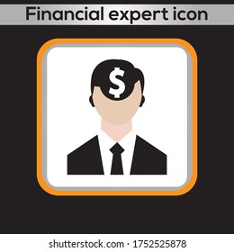 Financial Expert Icon Vector Graphics Stock Vector (Royalty Free ...