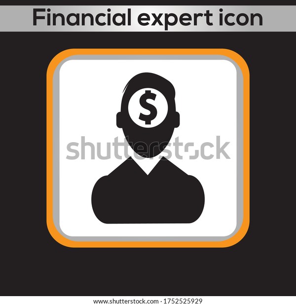 Financial Expert Icon Vector Graphics Stock Vector (Royalty Free ...
