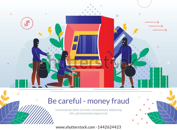 Financial Fraud Flat Vector Banner Template Stock Vector (Royalty Free ...