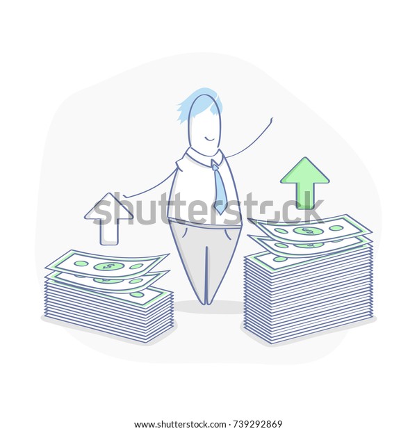 Financial Growth Compound Interest Added Value Stock Vector (Royalty ...