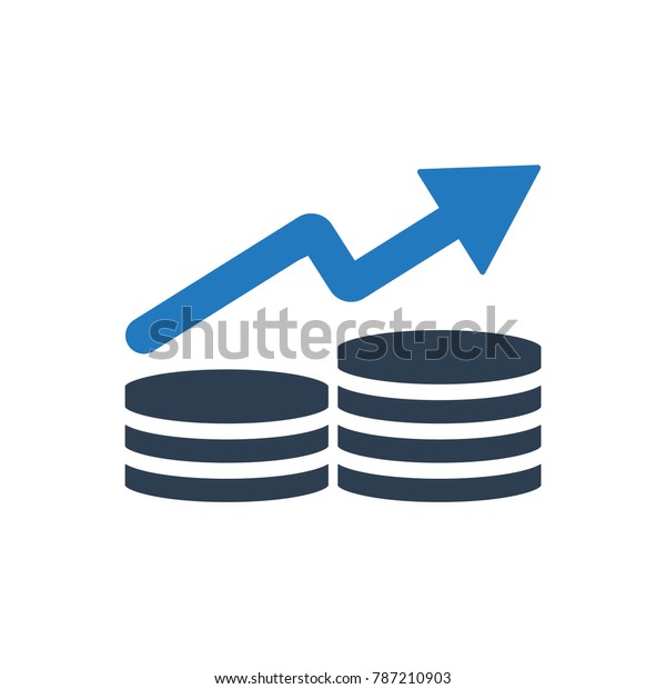 Financial Growth Icon Stock Vector (Royalty Free) 787210903