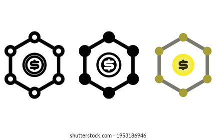 Financial Icon Money Vector Money Spread Stock Vector (Royalty Free ...