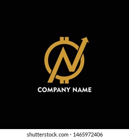 Financial Logo Circle Gold Stock Vector (Royalty Free) 1465972406 ...