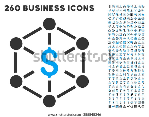 Financial Network Icon Within 260 Vector Stock Vector (Royalty Free ...