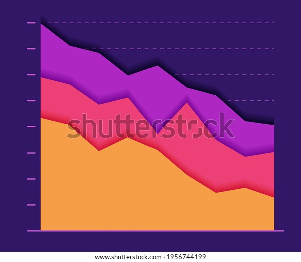 Financial Paper Color Graph Three Curve Stock Vector (Royalty Free ...