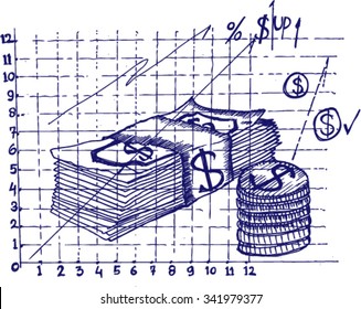Financial Planning Sketch Stock Vector (Royalty Free) 341979377 ...