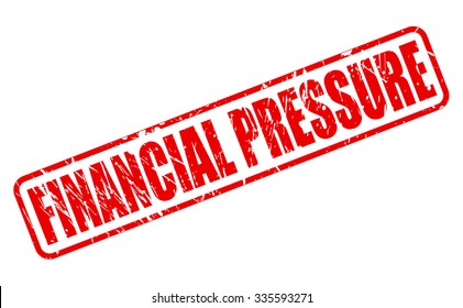 Financial Pressure Red Stamp Text On Stock Vector (Royalty Free ...