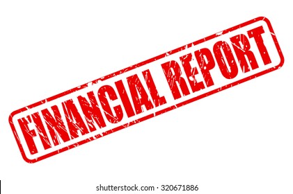 Financial Report Red Stamp Text On Stock Vector (Royalty Free) 320671886