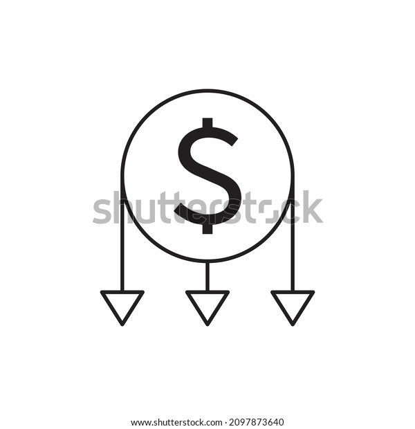 Financial Risk Icon Design Isolated On Stock Vector (Royalty Free) 2097873640 | Shutterstock