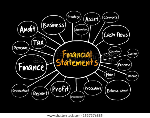 Financial Statements Mind Map Business Concept Stock Vector (Royalty ...