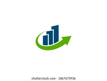 Financial Statistic Vector Logo Design Stock Vector (Royalty Free ...
